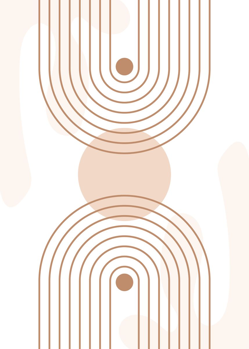 'Minimal Abstract Arches' Poster by ceylonex | Displate