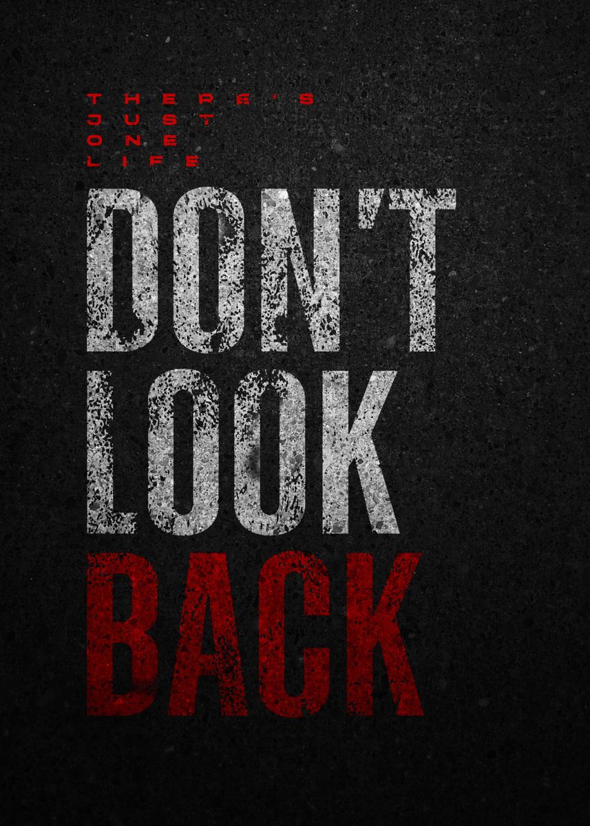 'Dont Look Back' Poster, picture, metal print, paint by Angela Kawai ...