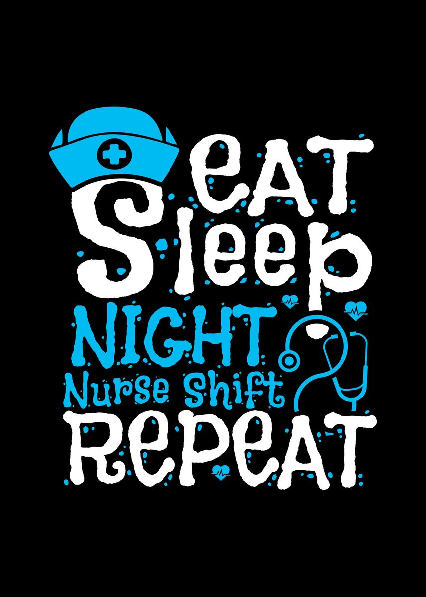 'Night Shift Nurse' Poster, picture, metal print, paint by Sebastian ...