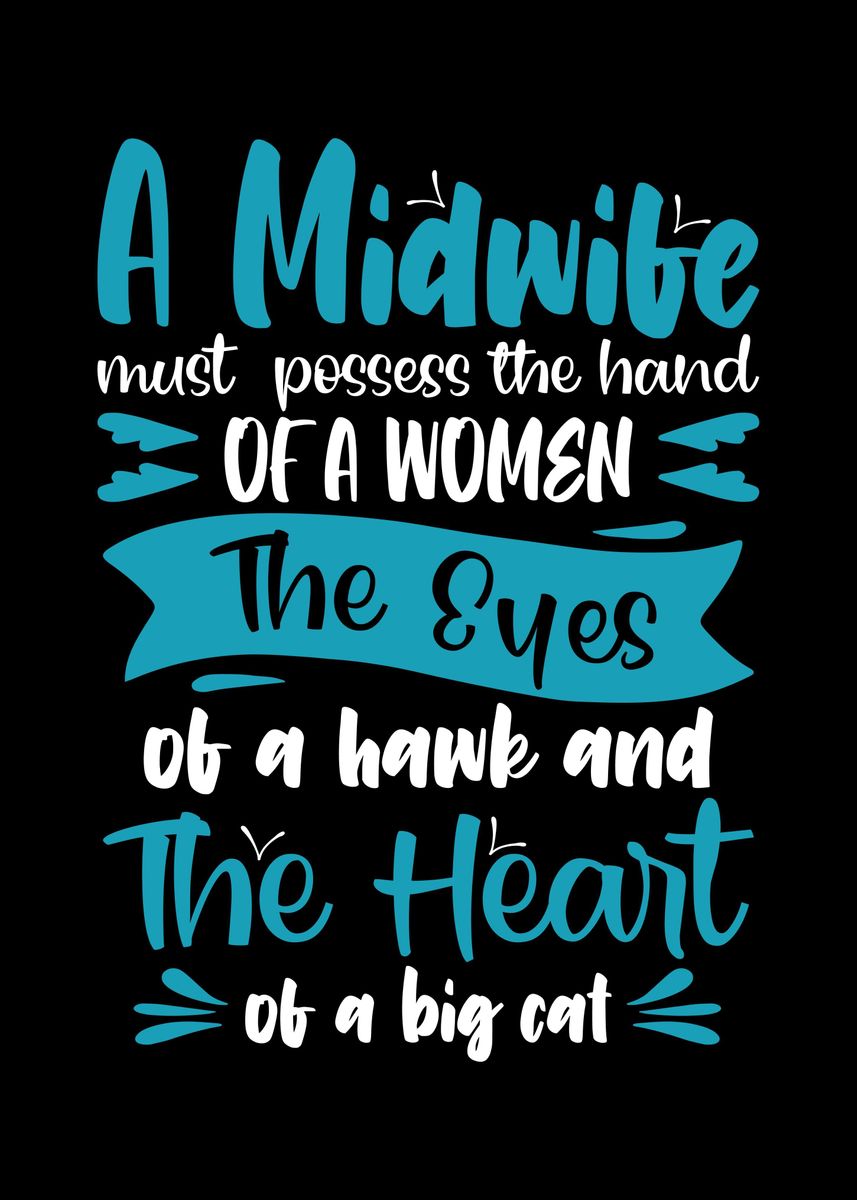 'Midwife Midwives' Poster, picture, metal print, paint by Sebastian ...