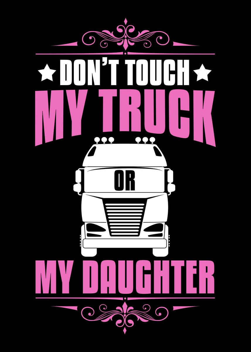 'Truck Driver' Poster, picture, metal print, paint by CrazySquirrel ...