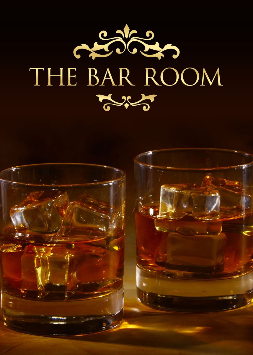 'The Bar Room' Poster, picture, metal print, paint by 84PixelDesign ...