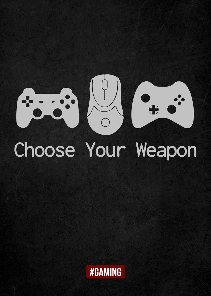 'Gaming' Poster, picture, metal print, paint by Long Dragon | Displate