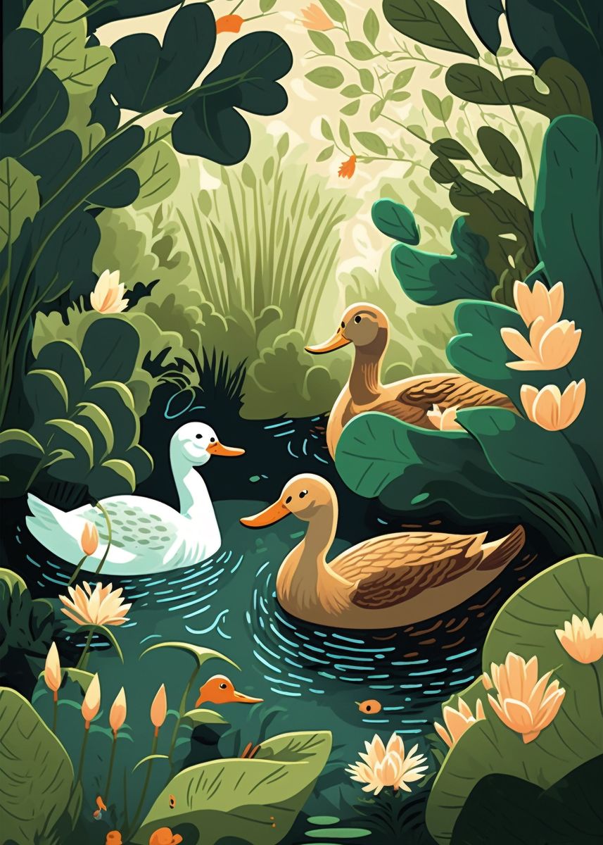 'Float' Poster, picture, metal print, paint by Blackman Studio | Displate