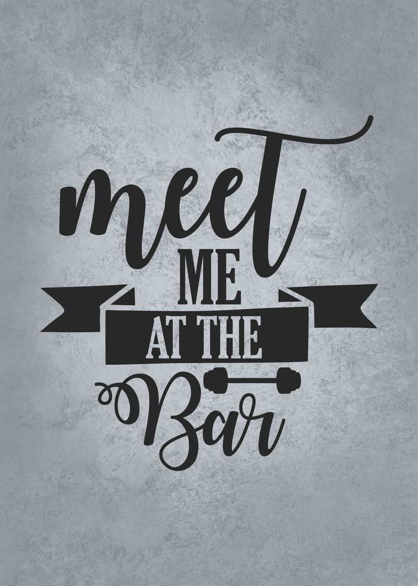 'Meet Me At The Bar' Poster, picture, metal print, paint by GOHAN ...