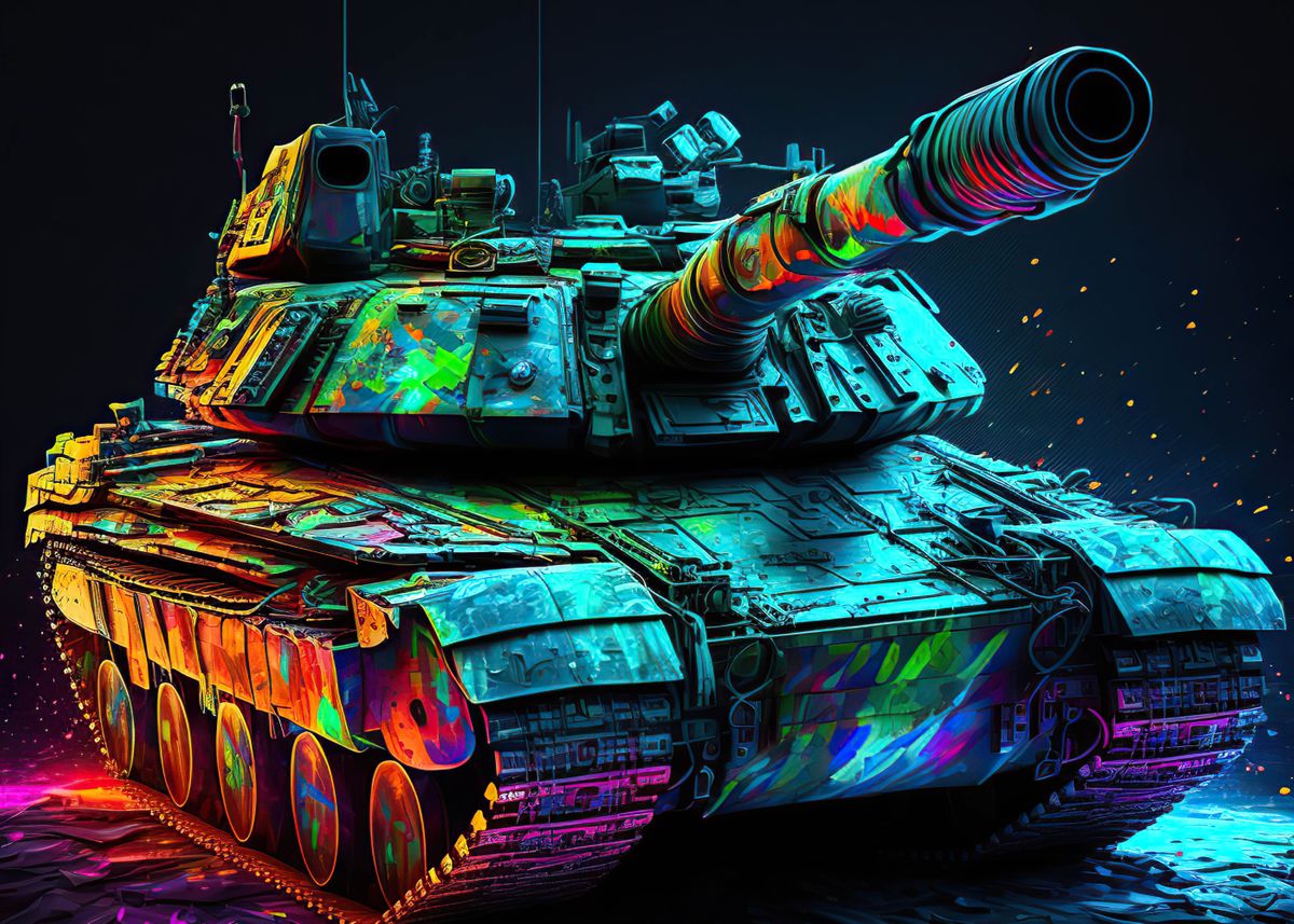 'tank neon' Poster by Anime | Displate