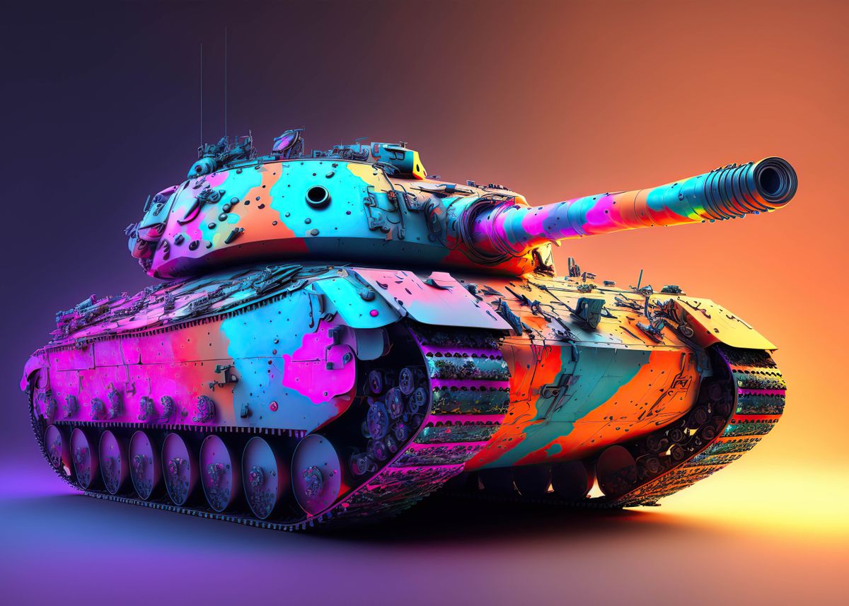 'tank neon' Poster by Anime | Displate