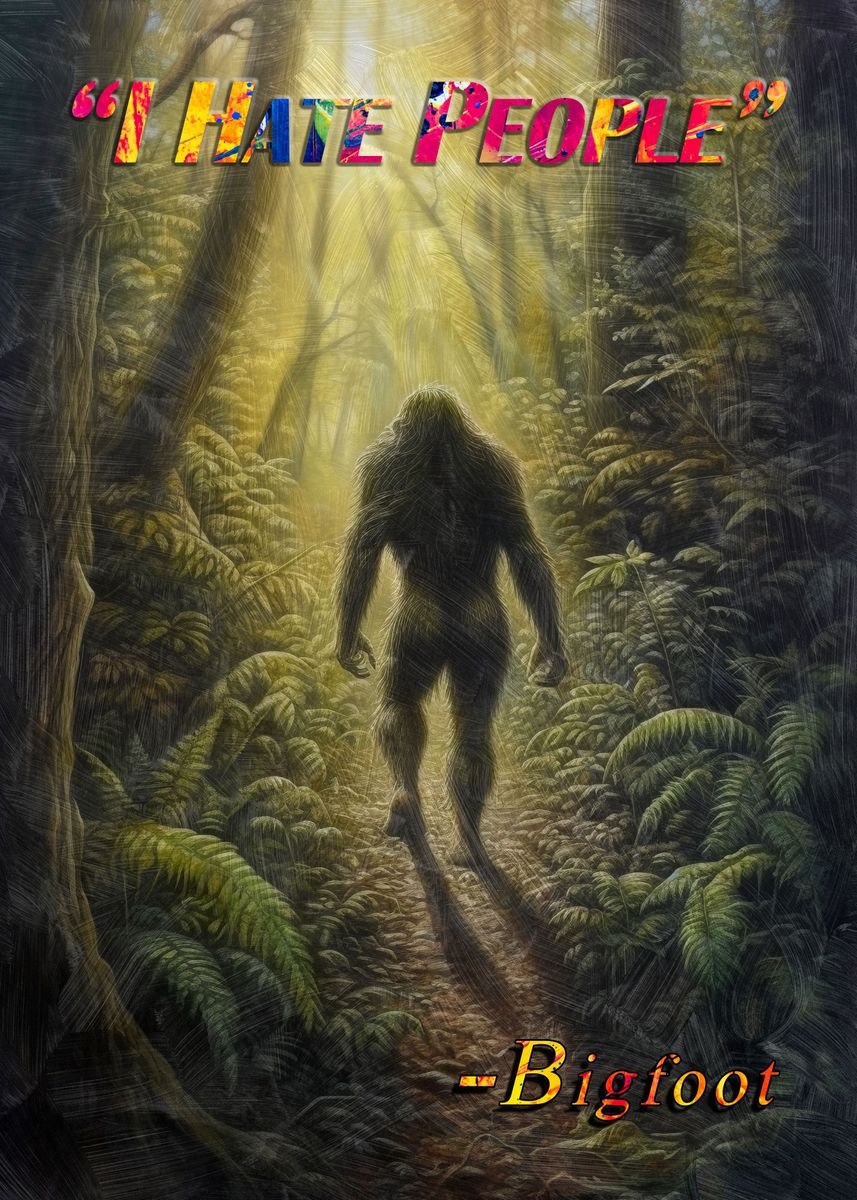 'Bigfoot' Poster, picture, metal print, paint by Steel Canvas Creations ...