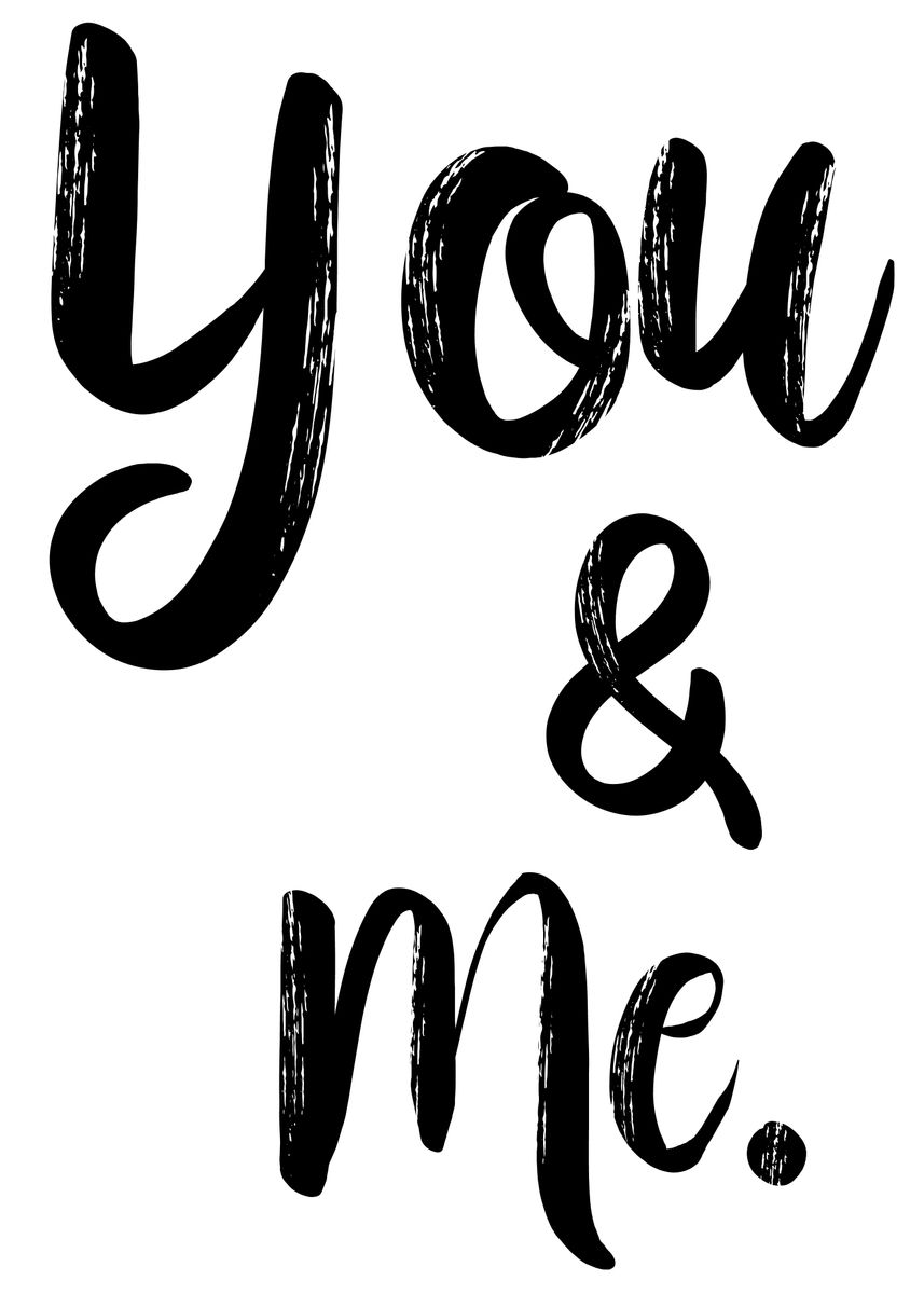 'You and Me ' Poster, picture, metal print, paint by EDSON RAMOS | Displate