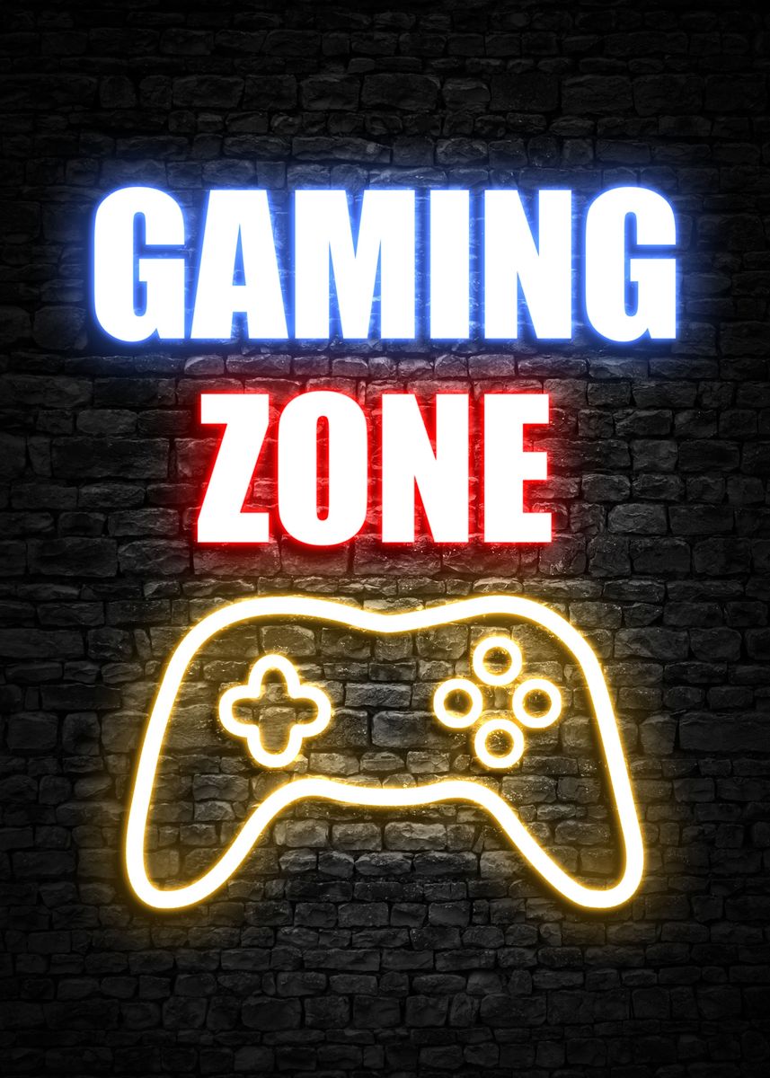 'Gaming Zone' Poster, picture, metal print, paint by Azlan Xavier ...