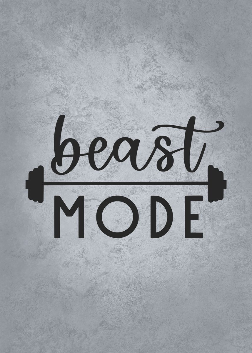 'Beast Mode' Poster, picture, metal print, paint by GOHAN | Displate