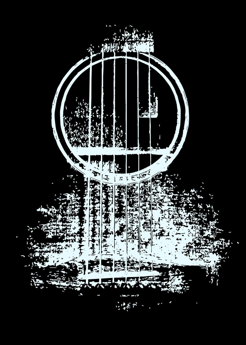 'Rock Metal Guitar' Poster by Chris Feil | Displate