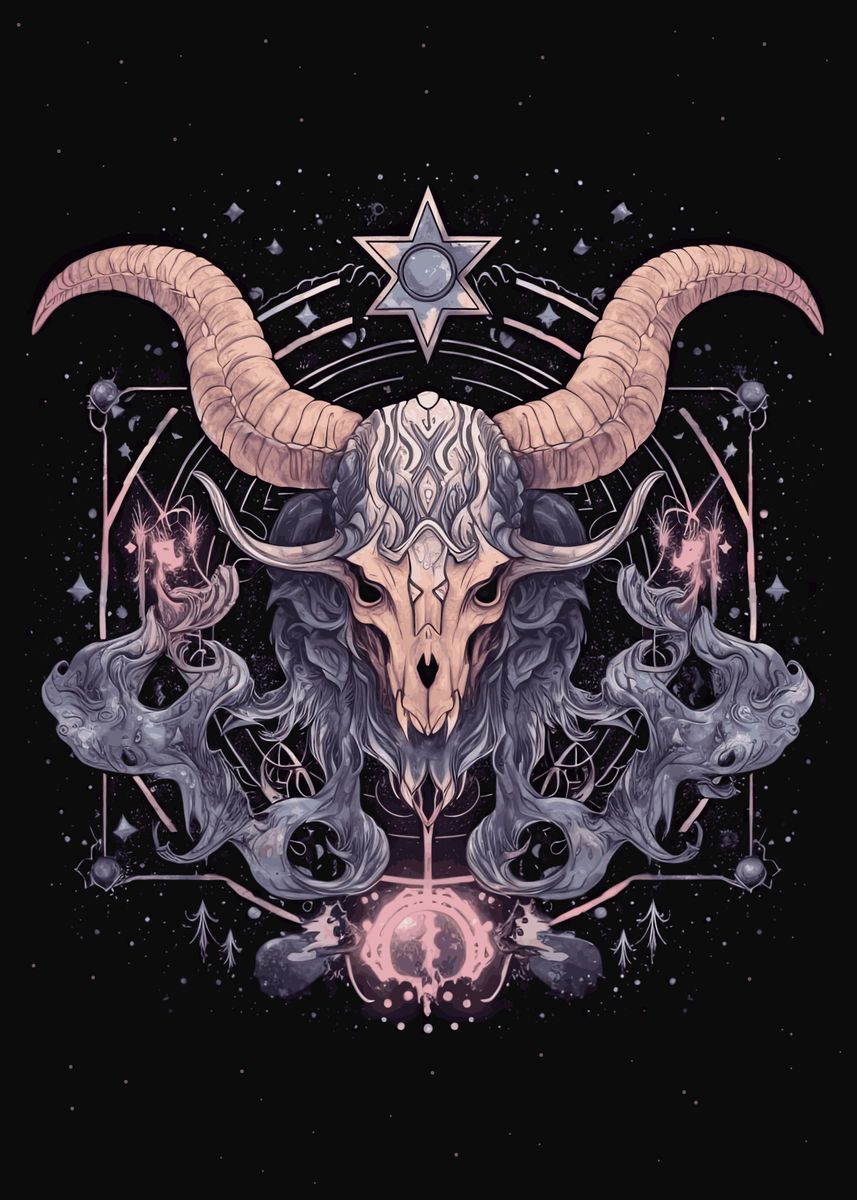 'Esoteric Pastel Goth Demon' Poster, picture, metal print, paint by ...