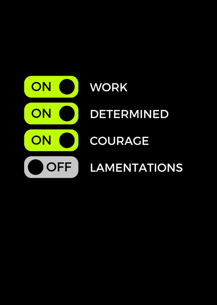 'courage and determination' Poster by EDSON RAMOS | Displate