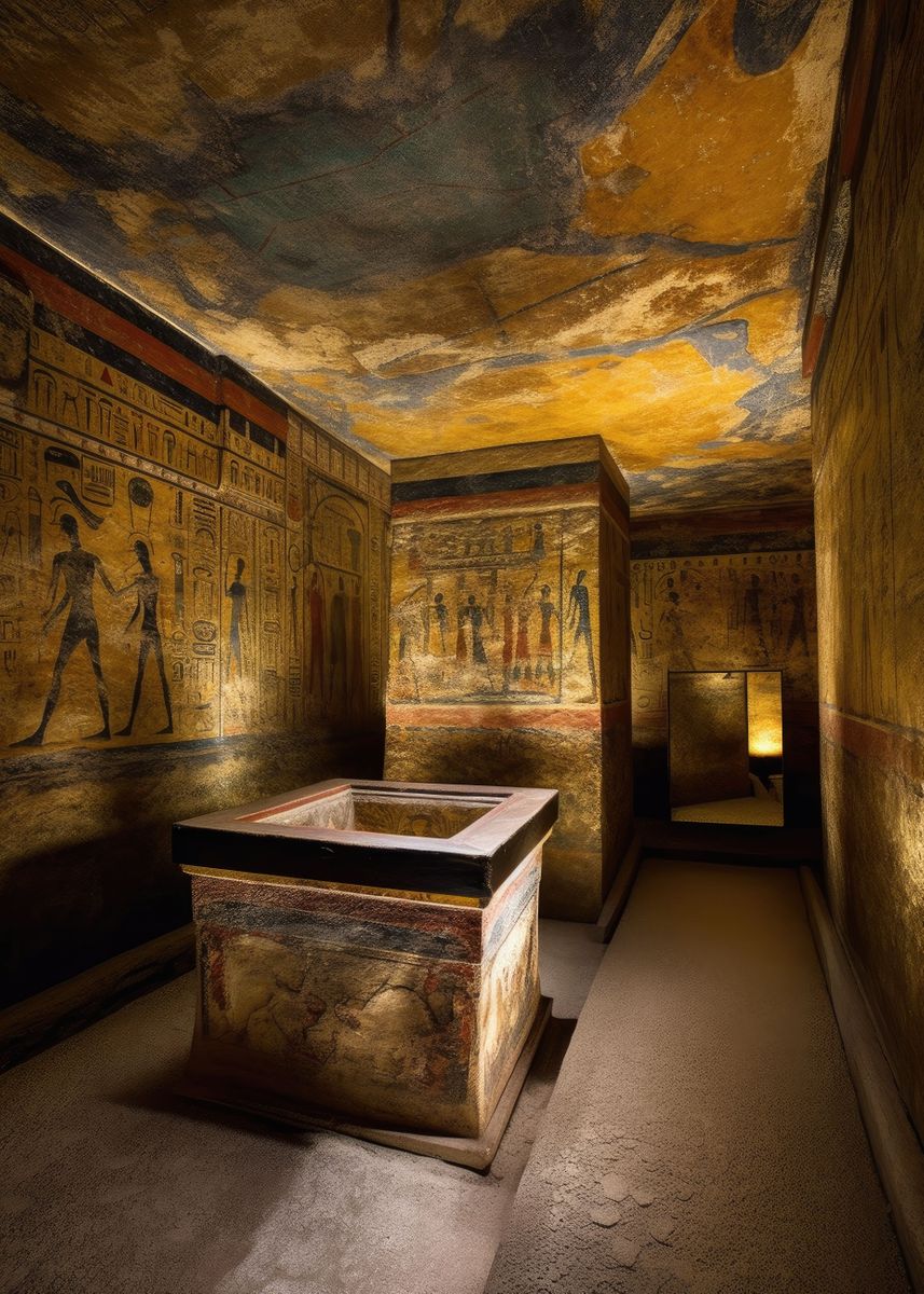 'Tomb of Ramesses VI' Poster, picture, metal print, paint by Morphic ...