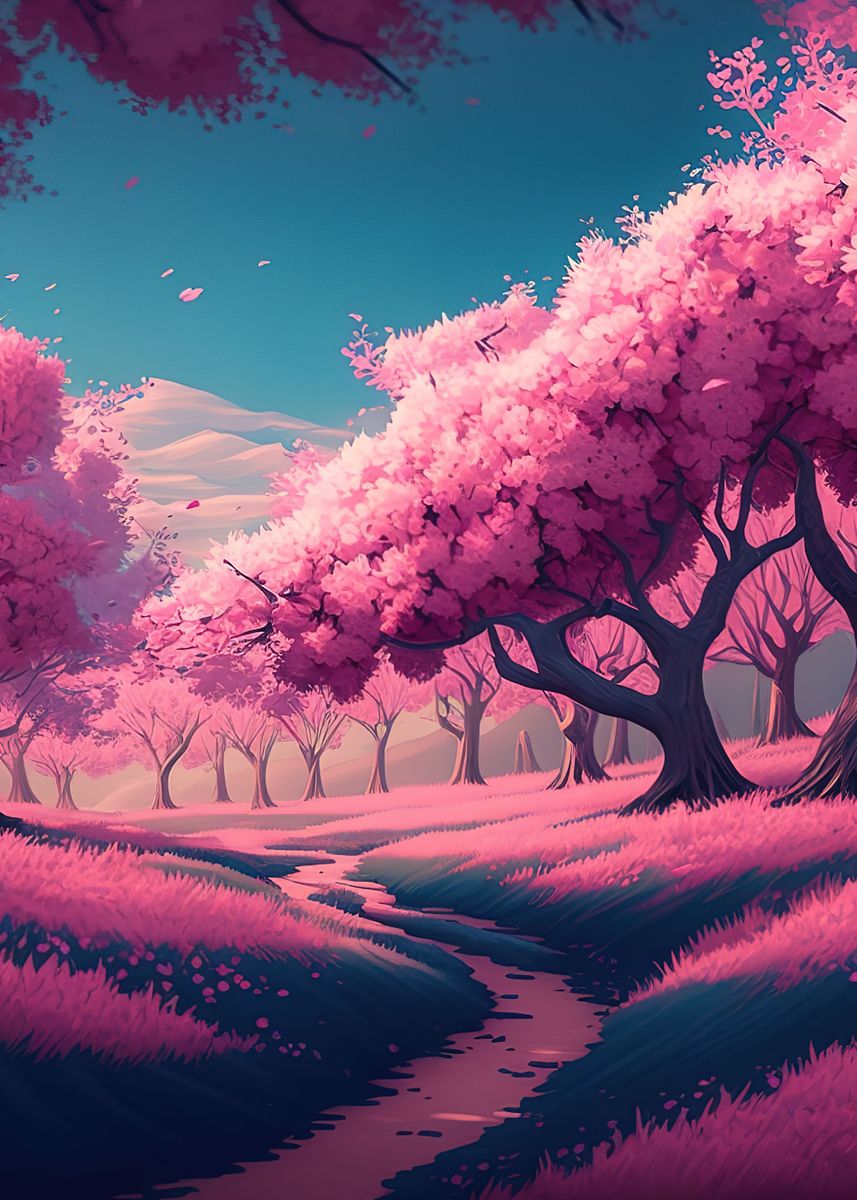 'Japan sakura' Poster by King Kean | Displate