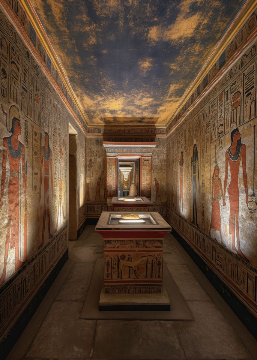 'Tomb of Ramesses VI' Poster, picture, metal print, paint by Morphic ...