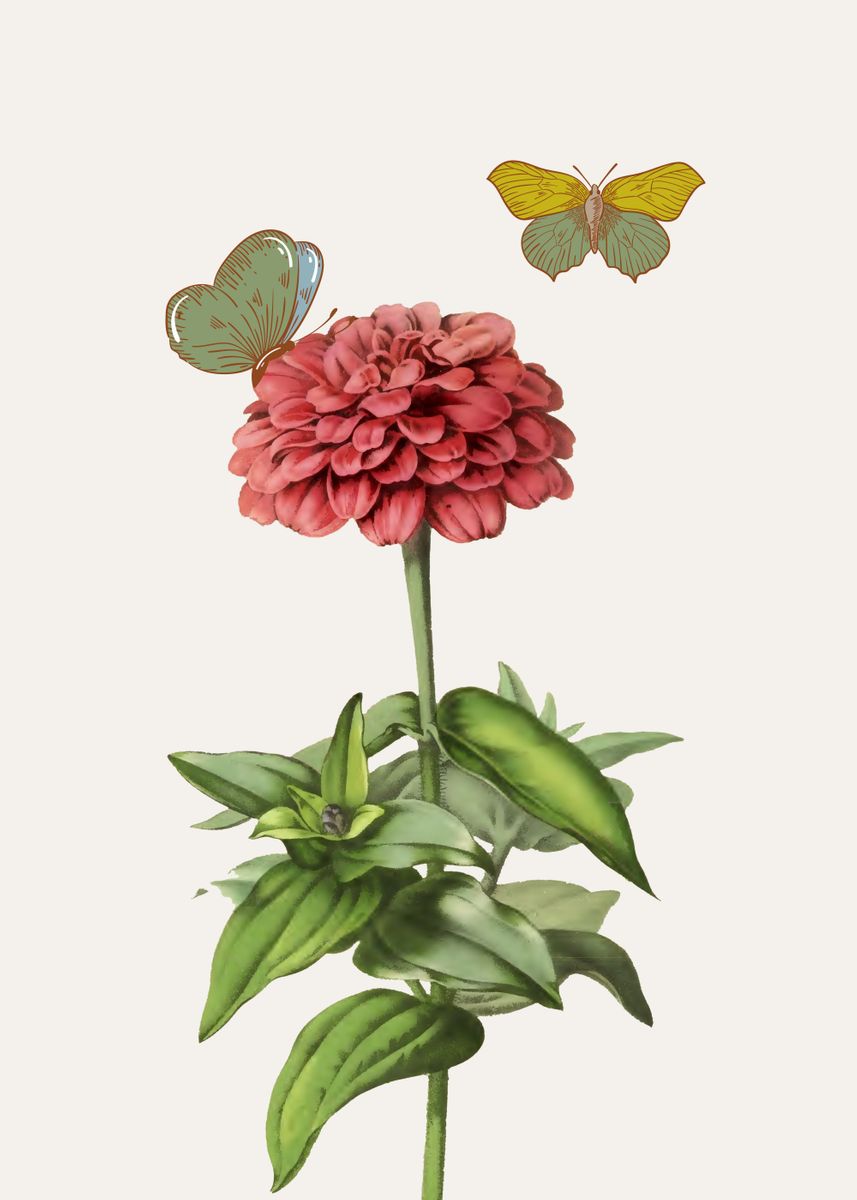 'Vintage Flowers' Poster by Beata Tabak | Displate