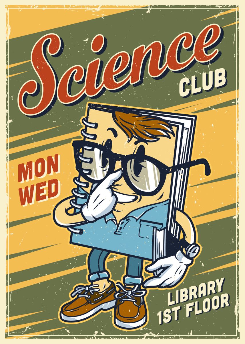 'Retro Science' Poster, picture, metal print, paint by Allan Brakus ...