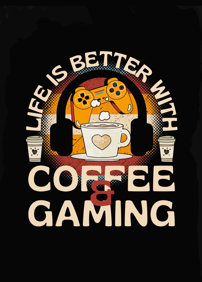 'Gaming' Poster, picture, metal print, paint by Long Dragon | Displate