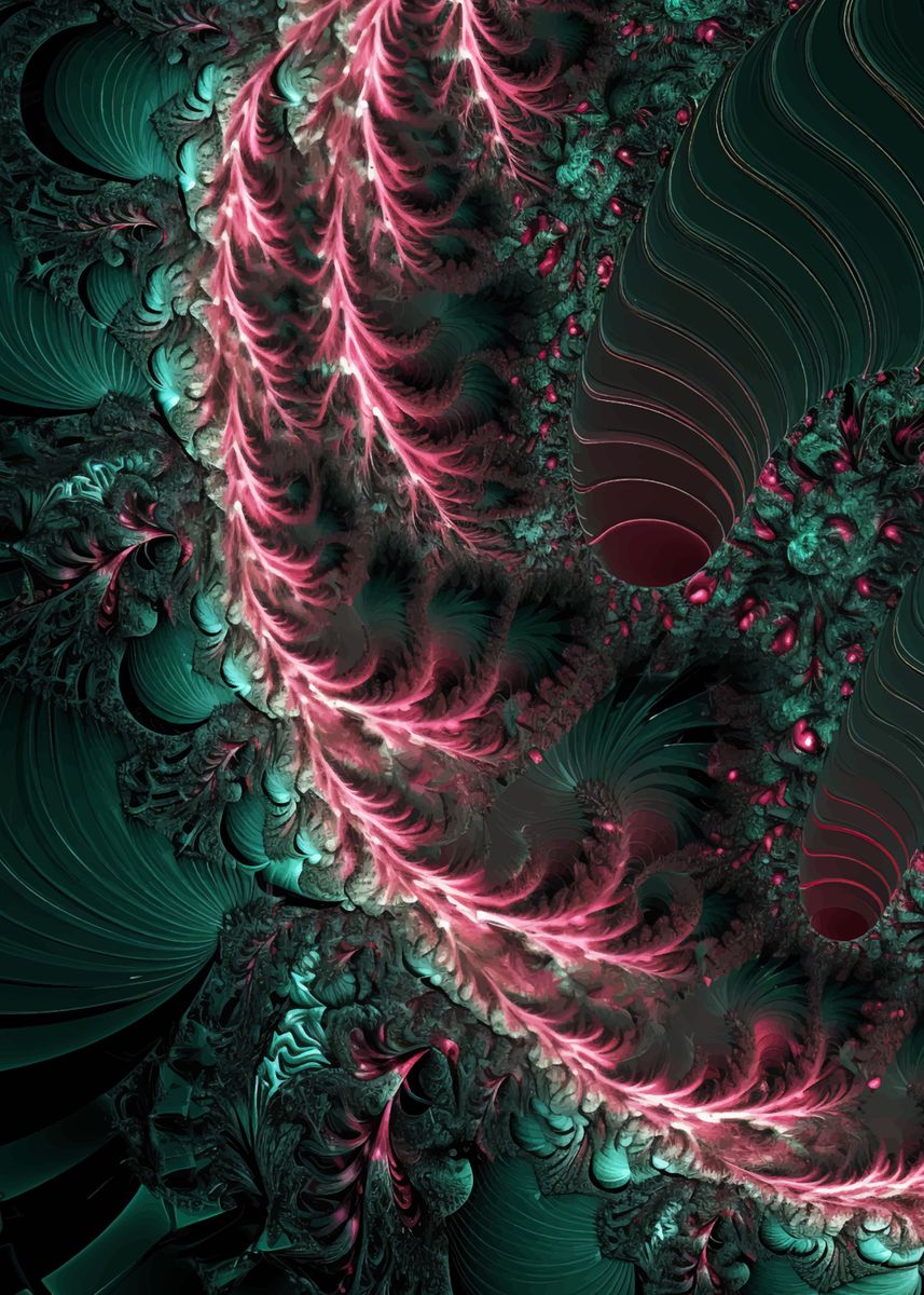 'Trippy Fractal' Poster by The Fire | Displate