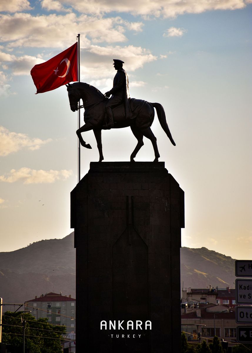'Ankara ' Poster, picture, metal print, paint by Travel Addict | Displate