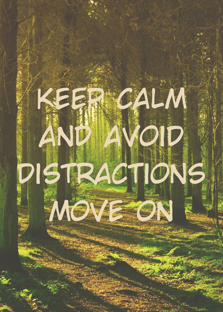 'keep calm and move on' Poster, picture, metal print, paint by EDSON ...