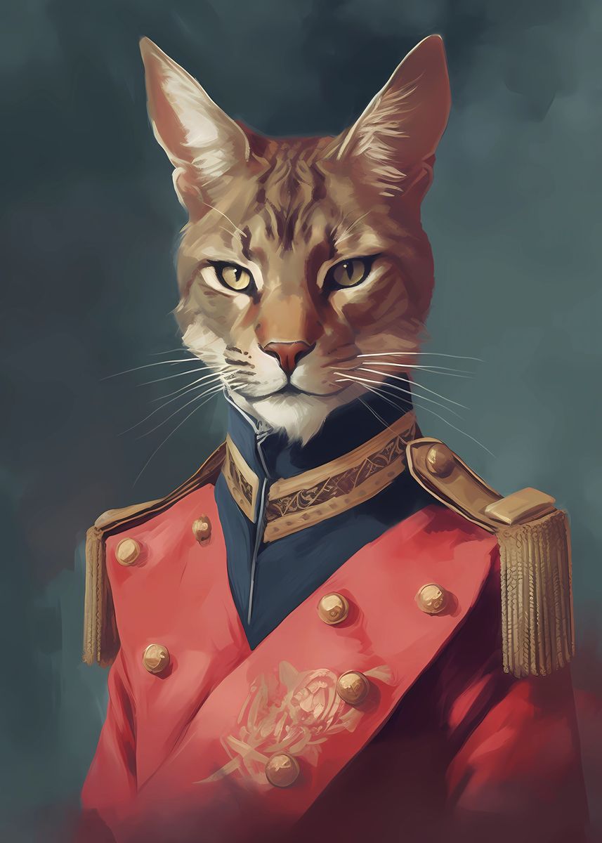 'Lynx Cat Magic kingdom' Poster, picture, metal print, paint by ...