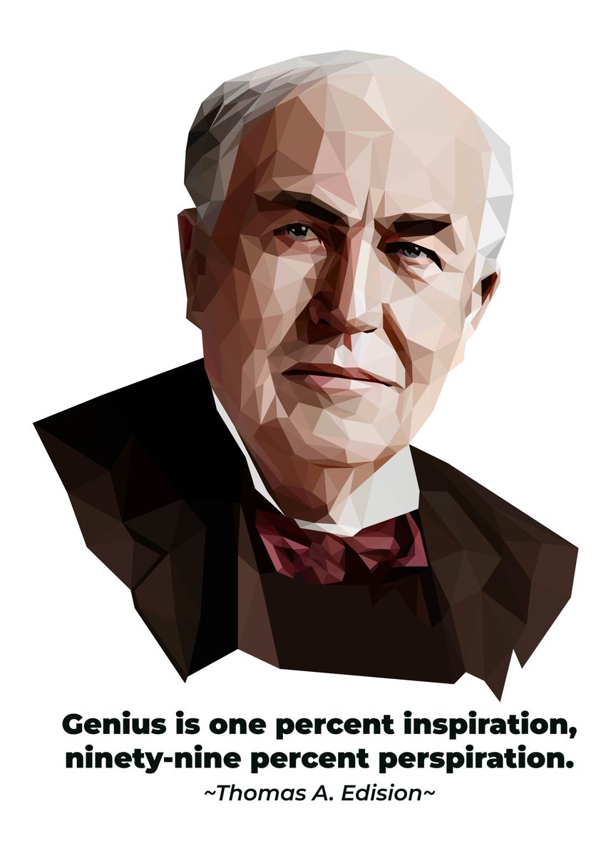 'Thomas Alfa Edision' Poster by frmn design | Displate