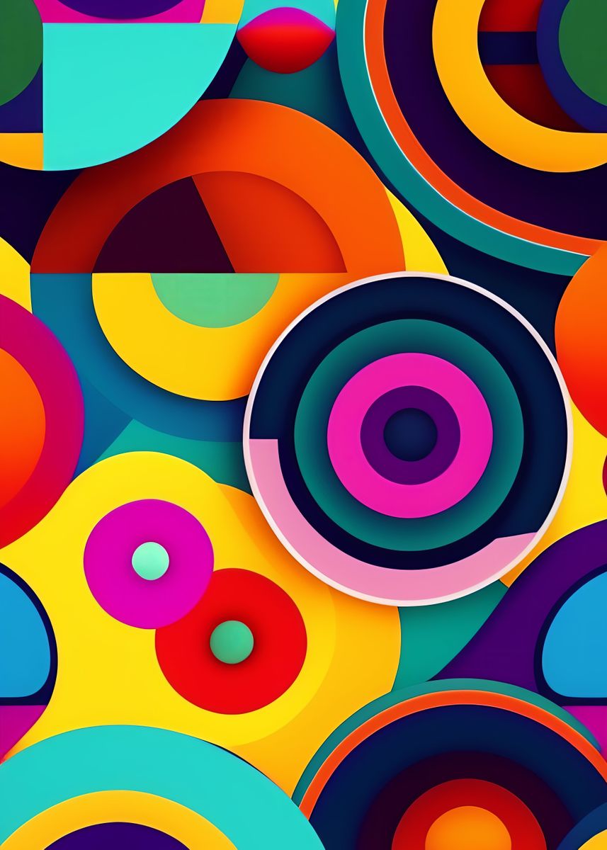 'Colorful Abstract Pattern' Poster by NAMA | Displate