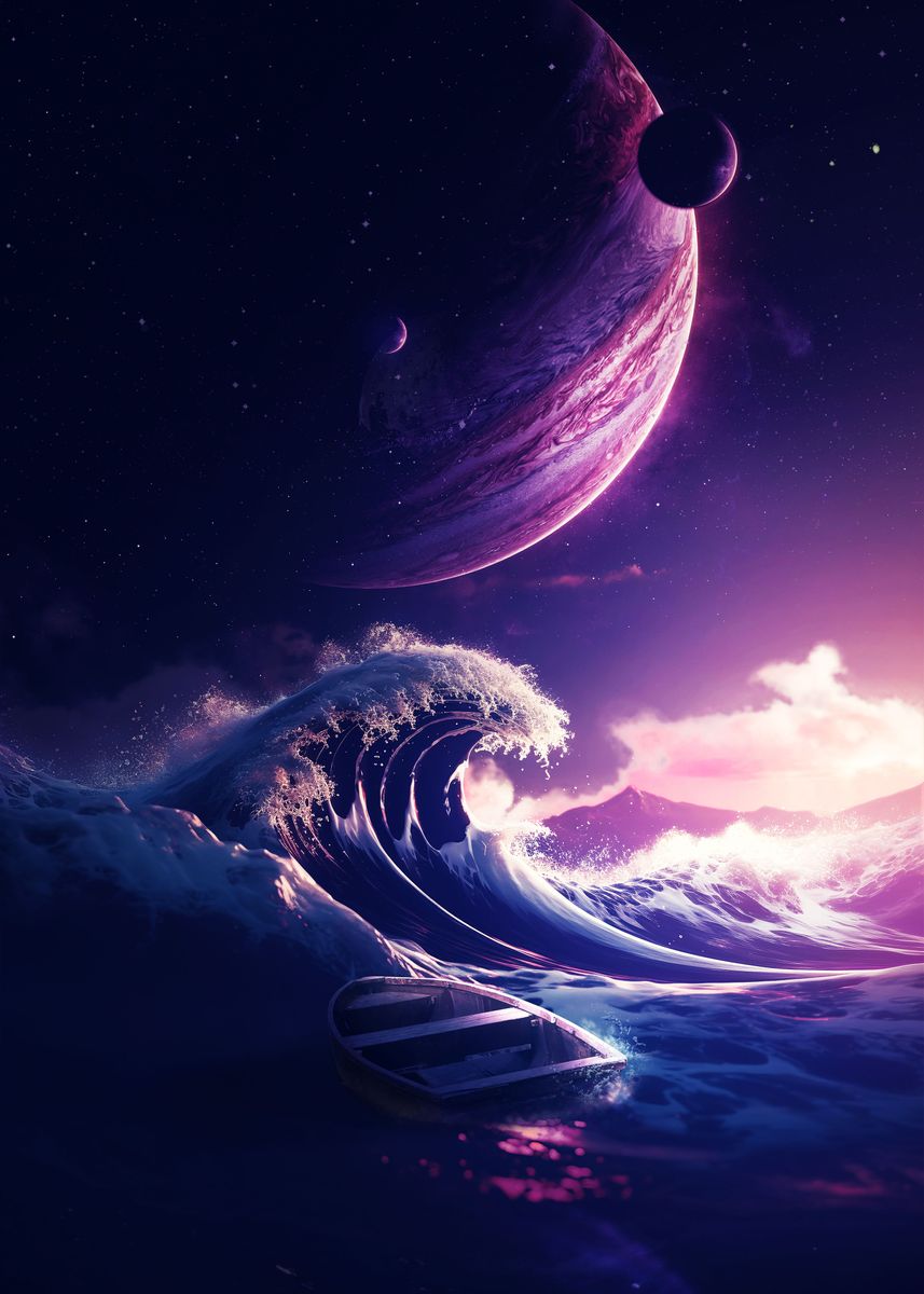 'Drifting' Poster, picture, metal print, paint by Bruno Macedo | Displate