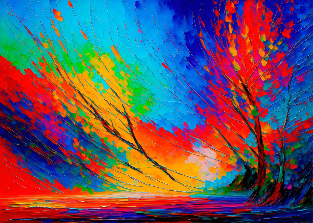 'IMPRESSIONIST ABSTRACT' Poster by Osvaldo Ramos Artist | Displate