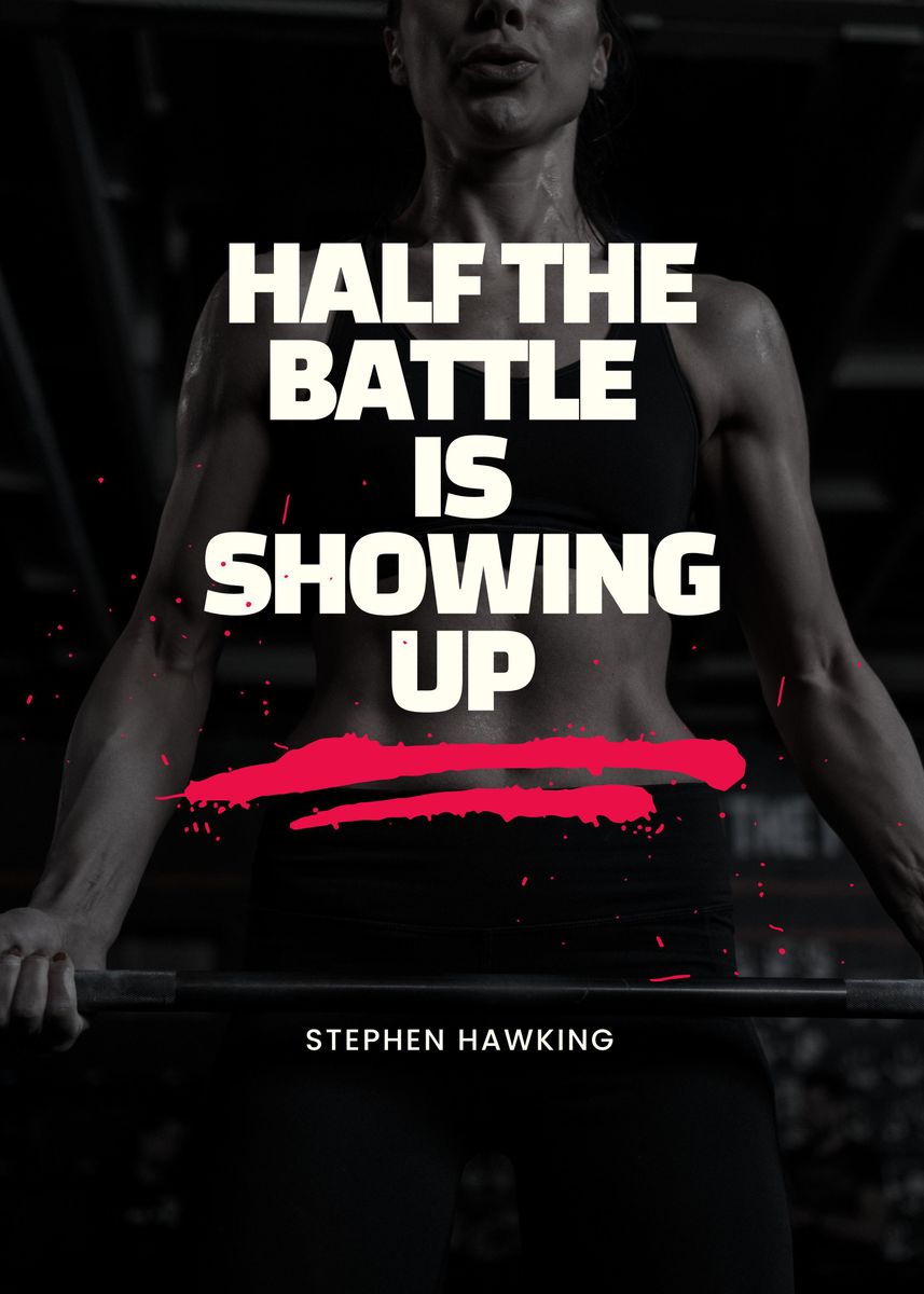 'Battle motivational quote' Poster, picture, metal print, paint by ...