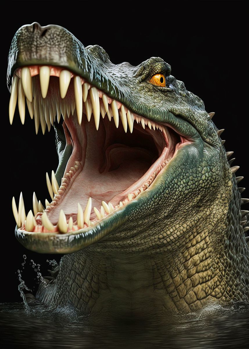 'Animals' Poster, picture, metal print, paint by Delilah Crownover ...