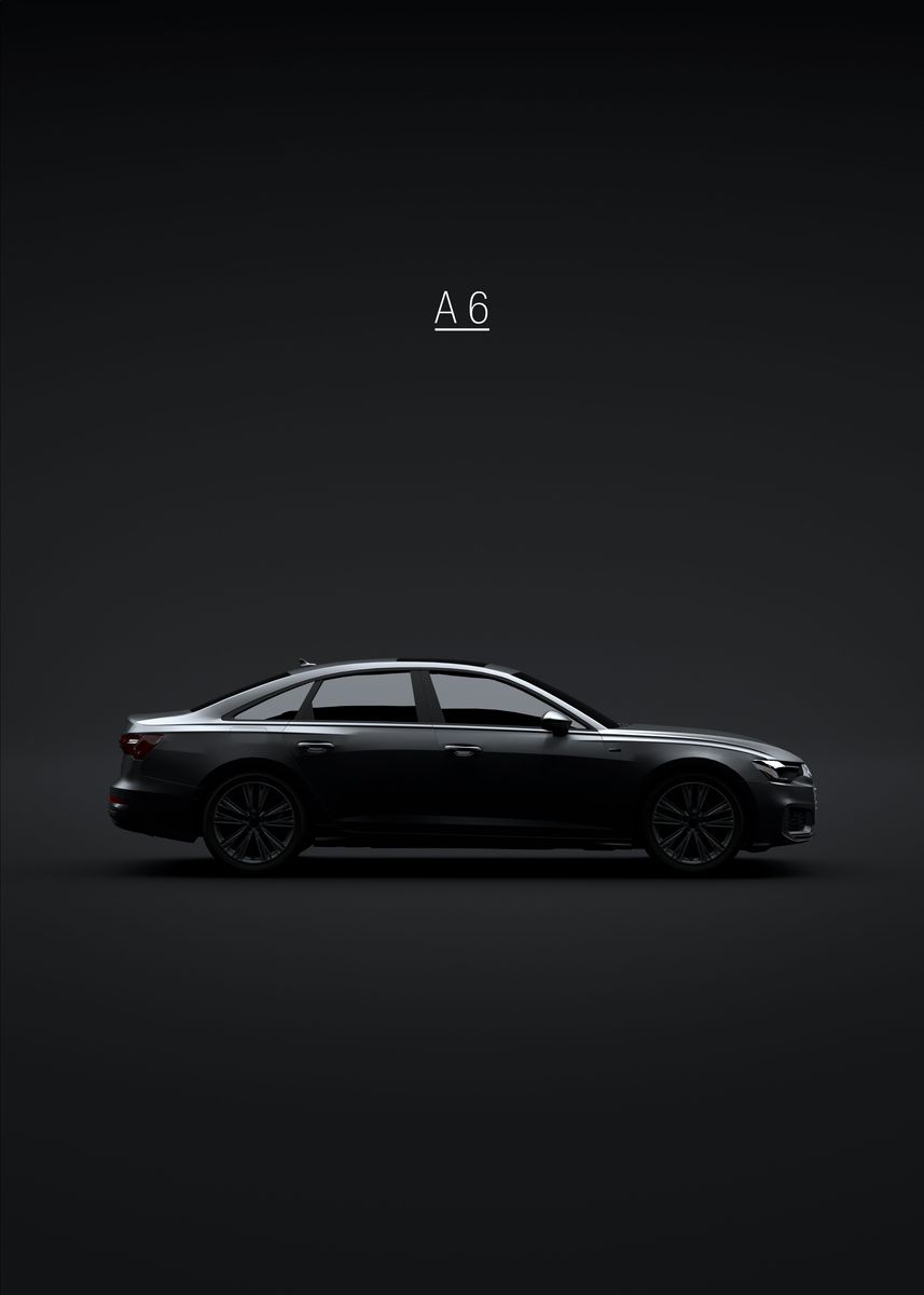 'Audi A6 2021' Poster, picture, metal print, paint by 21 MXM | Displate