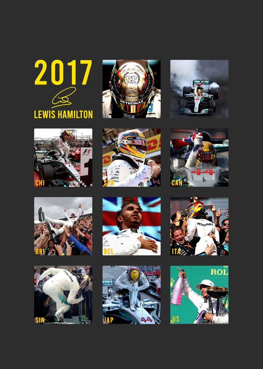 'Lewis Hamilton ' Poster by Sierra Sarah | Displate