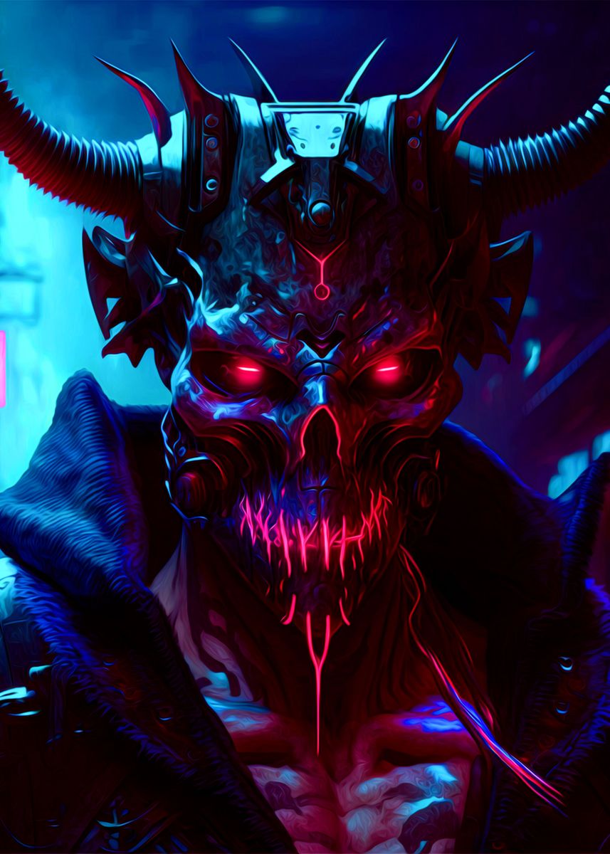 'Demon Warrior' Poster, picture, metal print, paint by nhatsk min ...