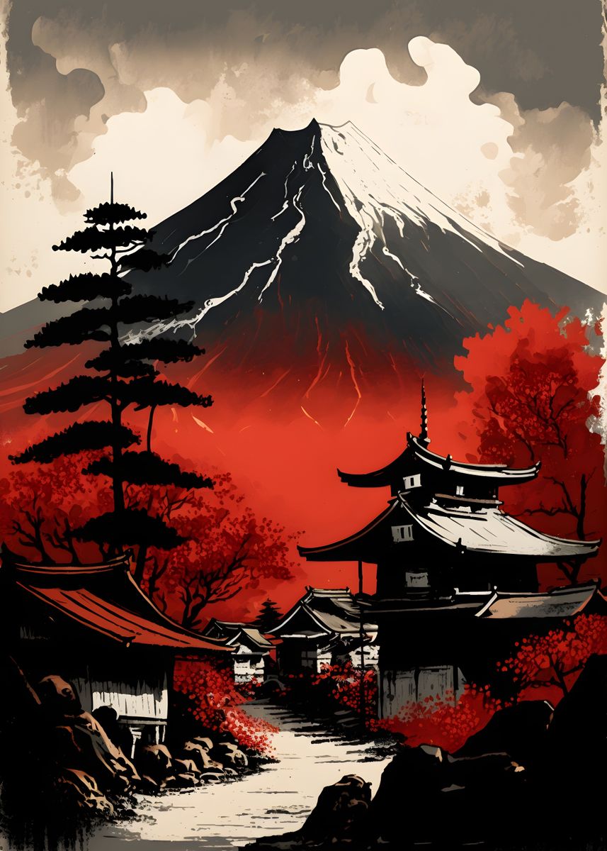 'Landscapes of Asia' Poster, picture, metal print, paint by Lana Meyers ...
