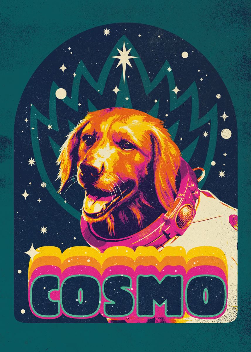 'Cosmo GOTG' Poster, picture, metal print, paint by Marvel | Displate
