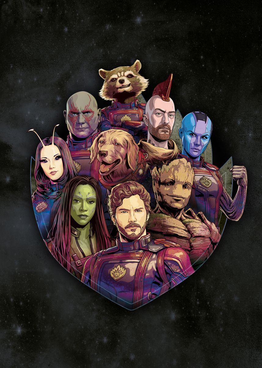 'The Ravagers' Poster, picture, metal print, paint by Marvel | Displate