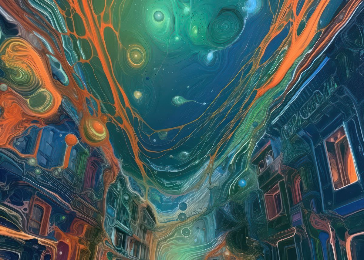 'Urban Dreamscape 2' Poster by CyberMutants | Displate