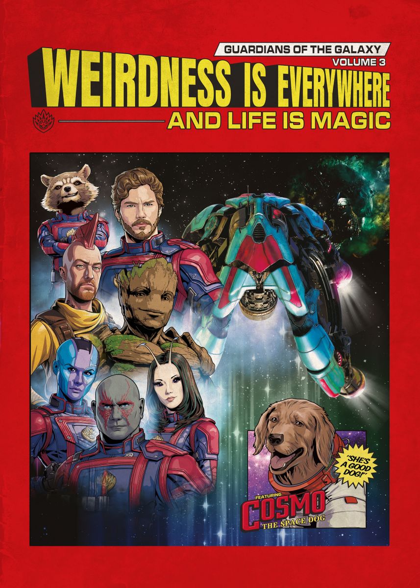 'Life is Magic' Poster, picture, metal print, paint by Marvel | Displate