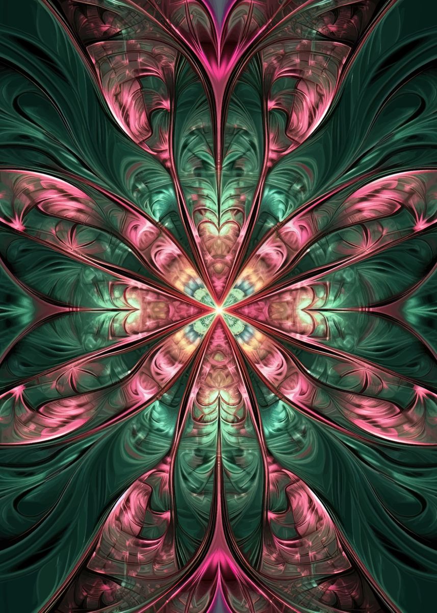 'Fractal 7' Poster by The Fire | Displate