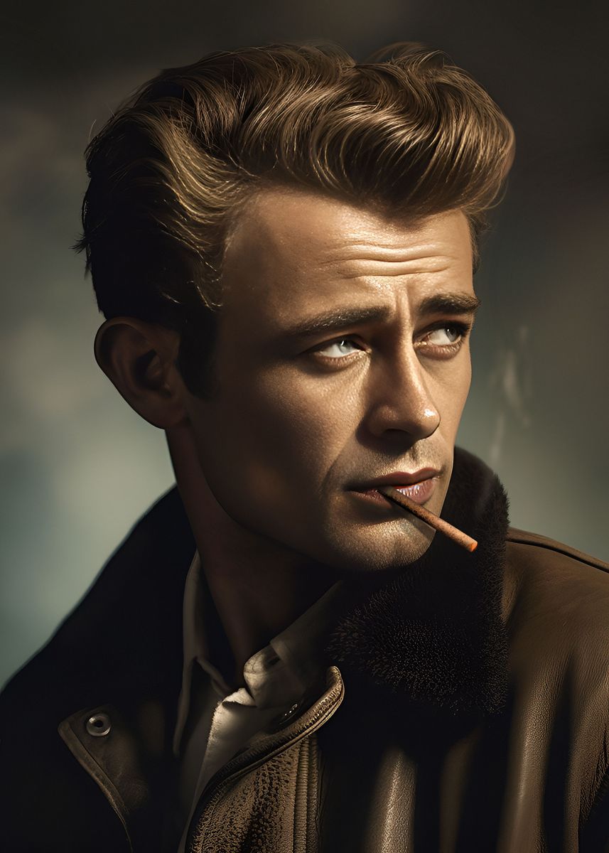 'James Dean' Poster, picture, metal print, paint by Bruno Macedo | Displate