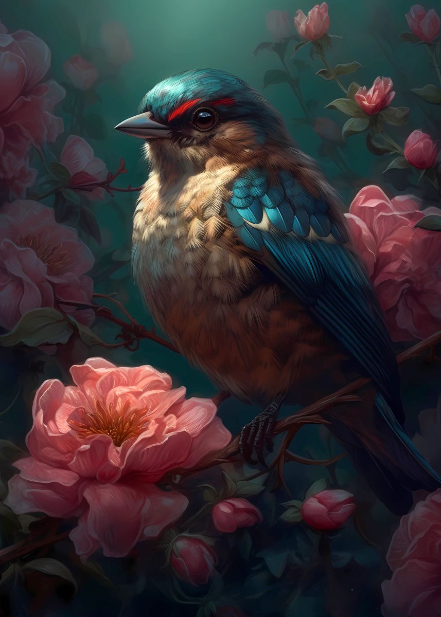 'Sparrow Bird Legendary' Poster, picture, metal print, paint by Connor ...