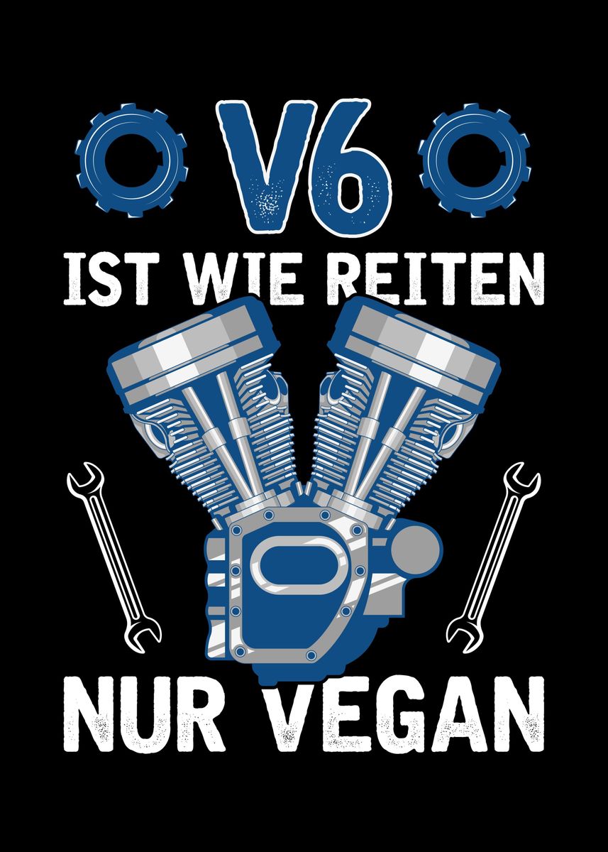 'Tuner Tuning German V6' Poster by Sebastian Wünsche | Displate