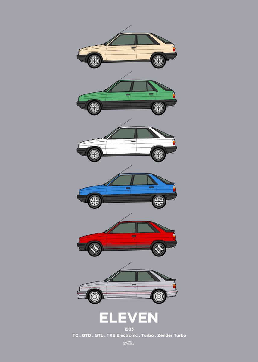 'R11 40th Collection' Poster, picture, metal print, paint by Russell ...