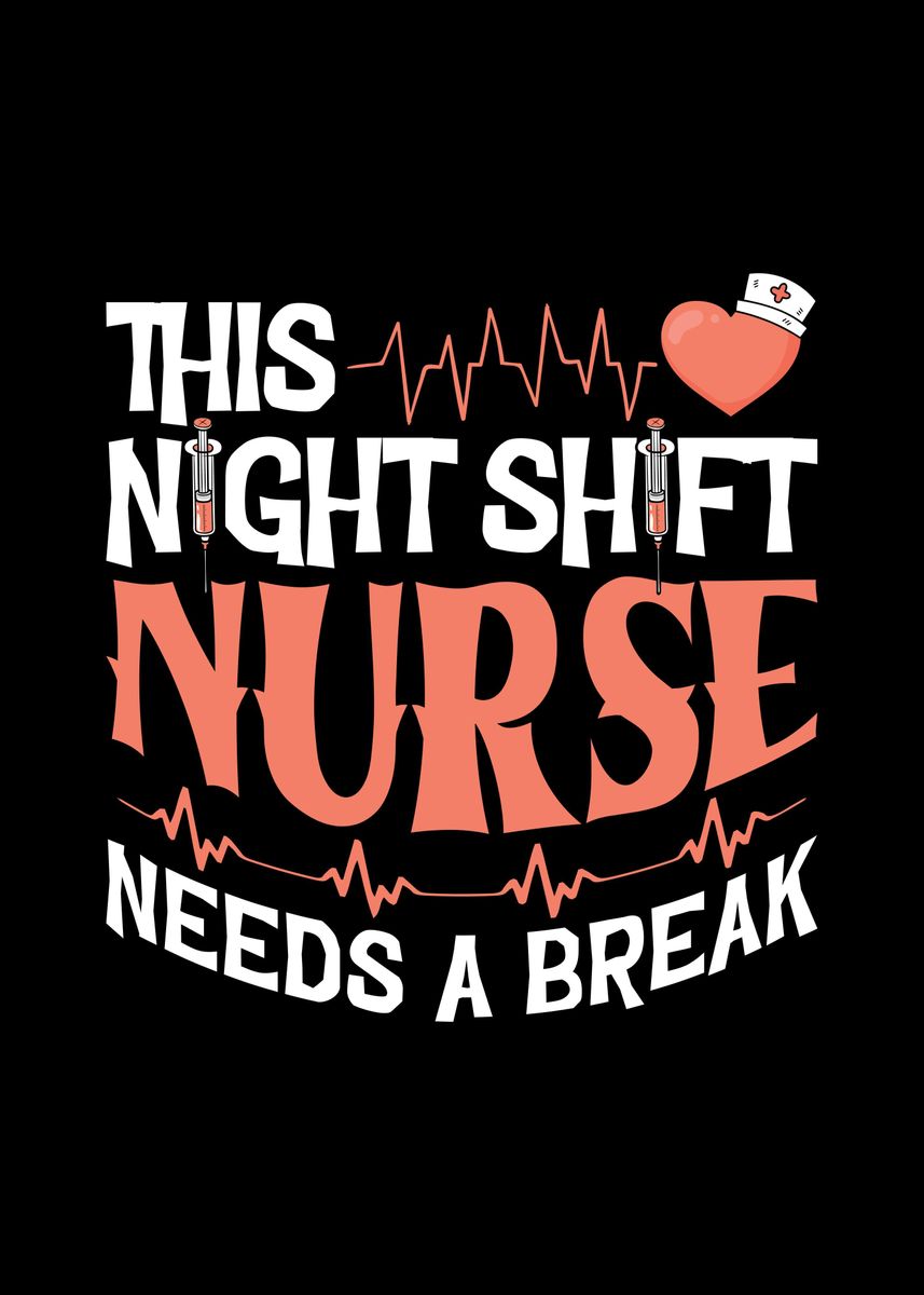 'Night Shift Nurse' Poster, picture, metal print, paint by Sebastian ...