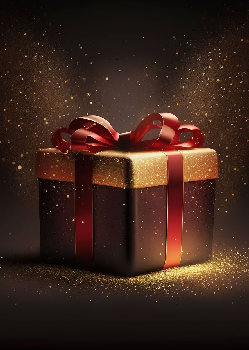 'gift box ' Poster, picture, metal print, paint by newton russell ...