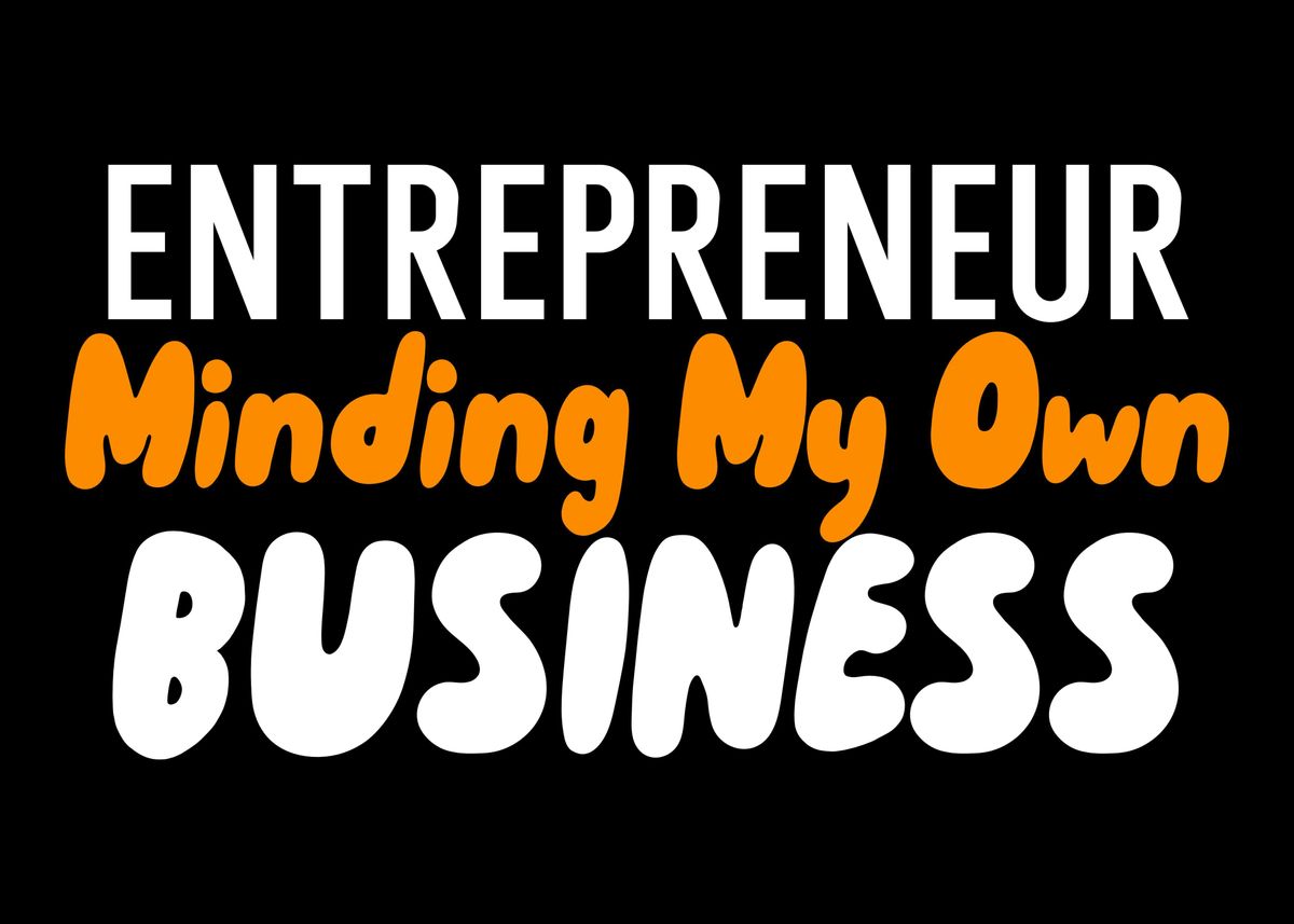 'Minding My Own Business' Poster by maxdesign | Displate